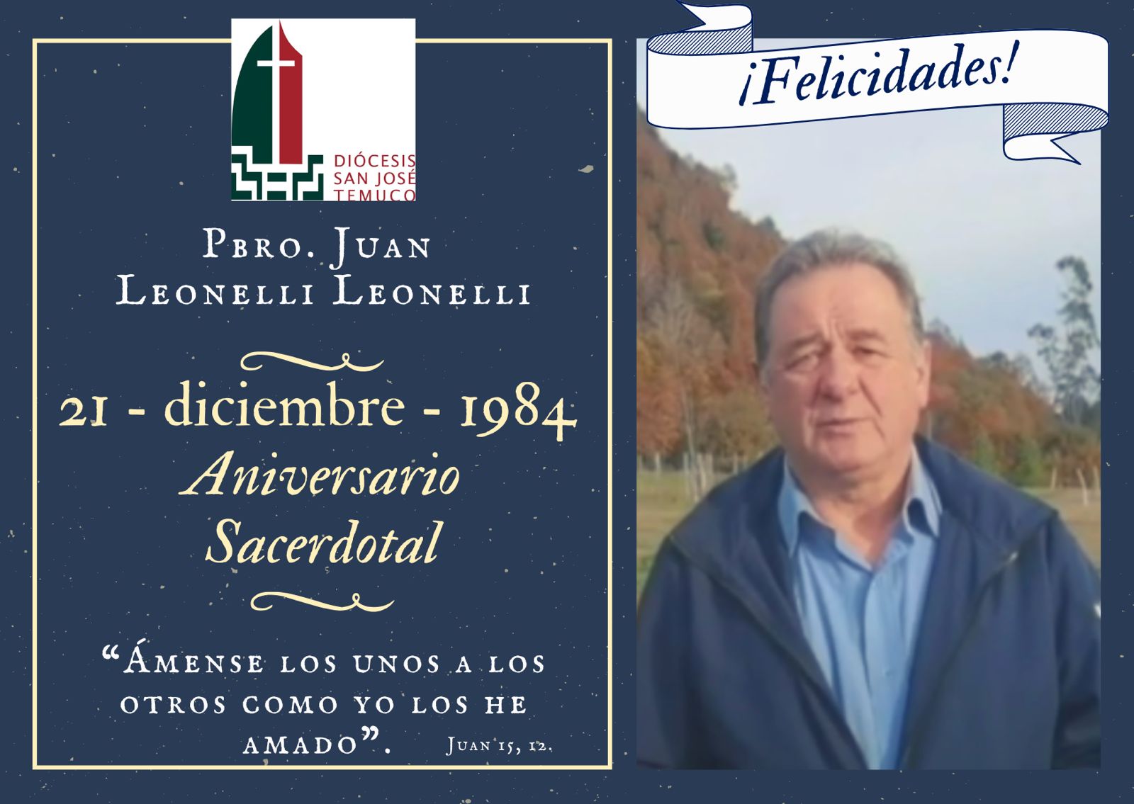 ¡ Aniversario Ordenación Sacerdotal, Pbro. Juan Leonelli Leonelli ...